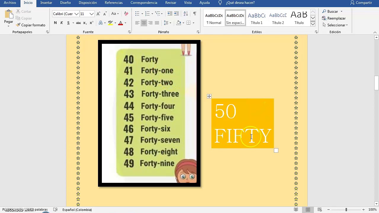 NUMBERS FROM 40 TO 50 - YouTube