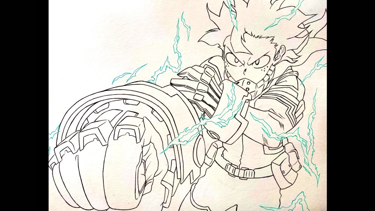 How to draw Izuku Midoriya "Deku" Step by step Part 1| Tutorial - YouTube