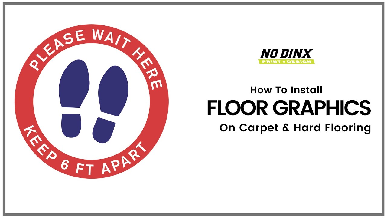 How to Install Vinyl Floor Graphics on Carpet and Hard Flooring - YouTube