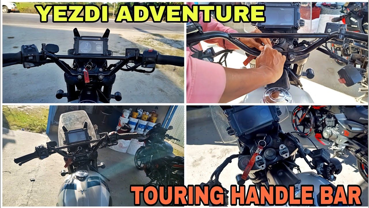 YEZDI ADVENTURE Rally /Touring handle Bar Installation 🤩💥# ...