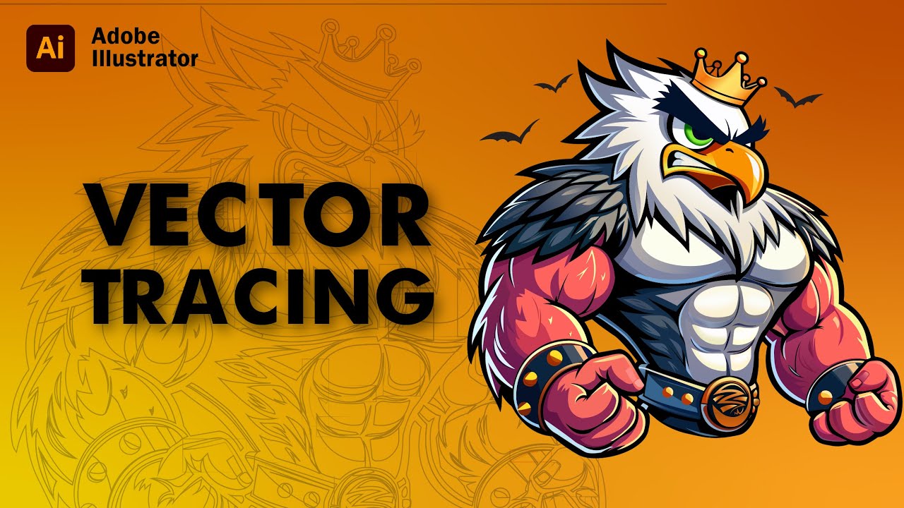 Adobe Illustrator | Tracing with Pen Tool | Vector Tracing | Timelaspe ...