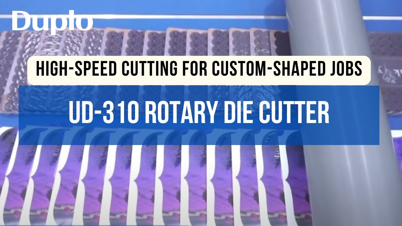 UD-310 Rotary Die Cutter | Product Demo | Duplo USA - YouTube