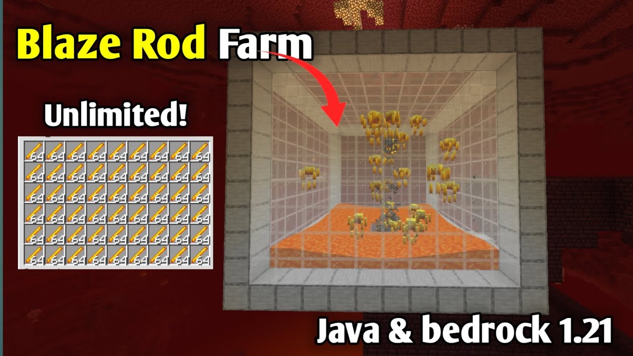 INSANE Blaze Rod Farm in Minecraft 1.21 – Works on Java & Bedrock ...