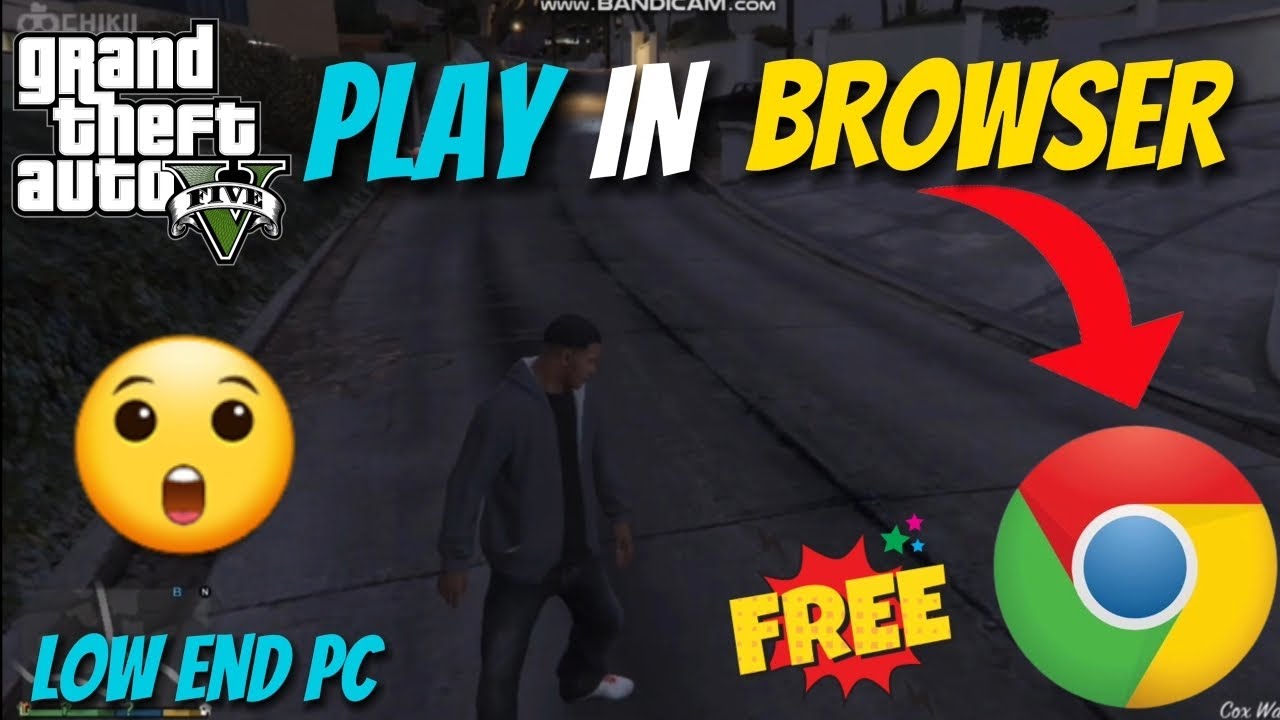 HOW TO PLAY GTA 5 IN BROWSER||LOW END PC||FREE - YouTube