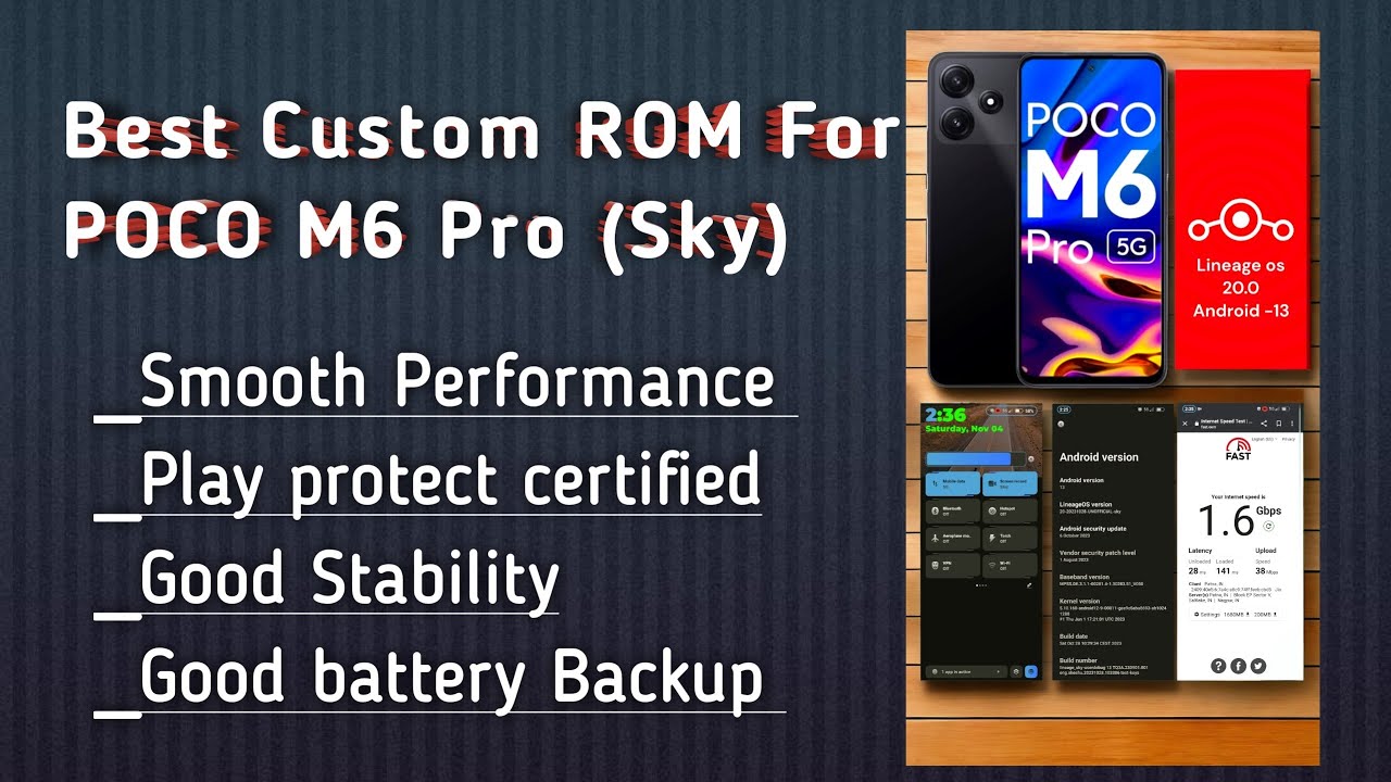 #Custom rom for Poco M6 Pro 5G 😯🫣🤩#Lineage os for poco m6 pro #rom for poco m6 pro - YouTube