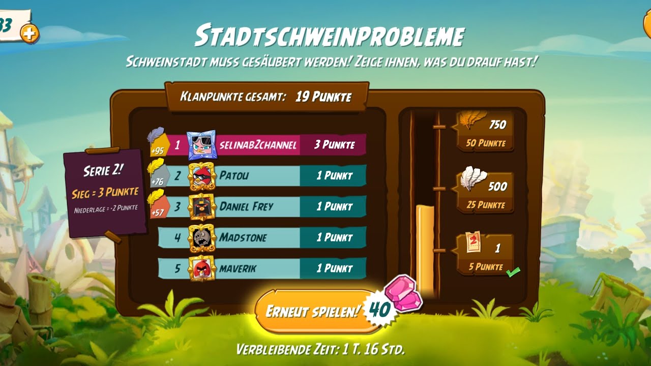 Angry Birds 2-Clan Event Town Pig Problems 29.12.2022 - YouTube