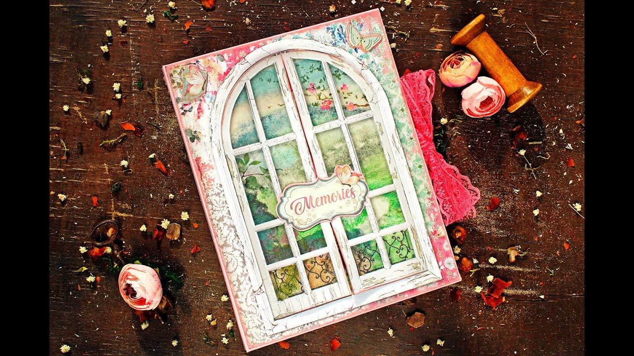 Scrapbooking interactive folio "Memories" - YouTube
