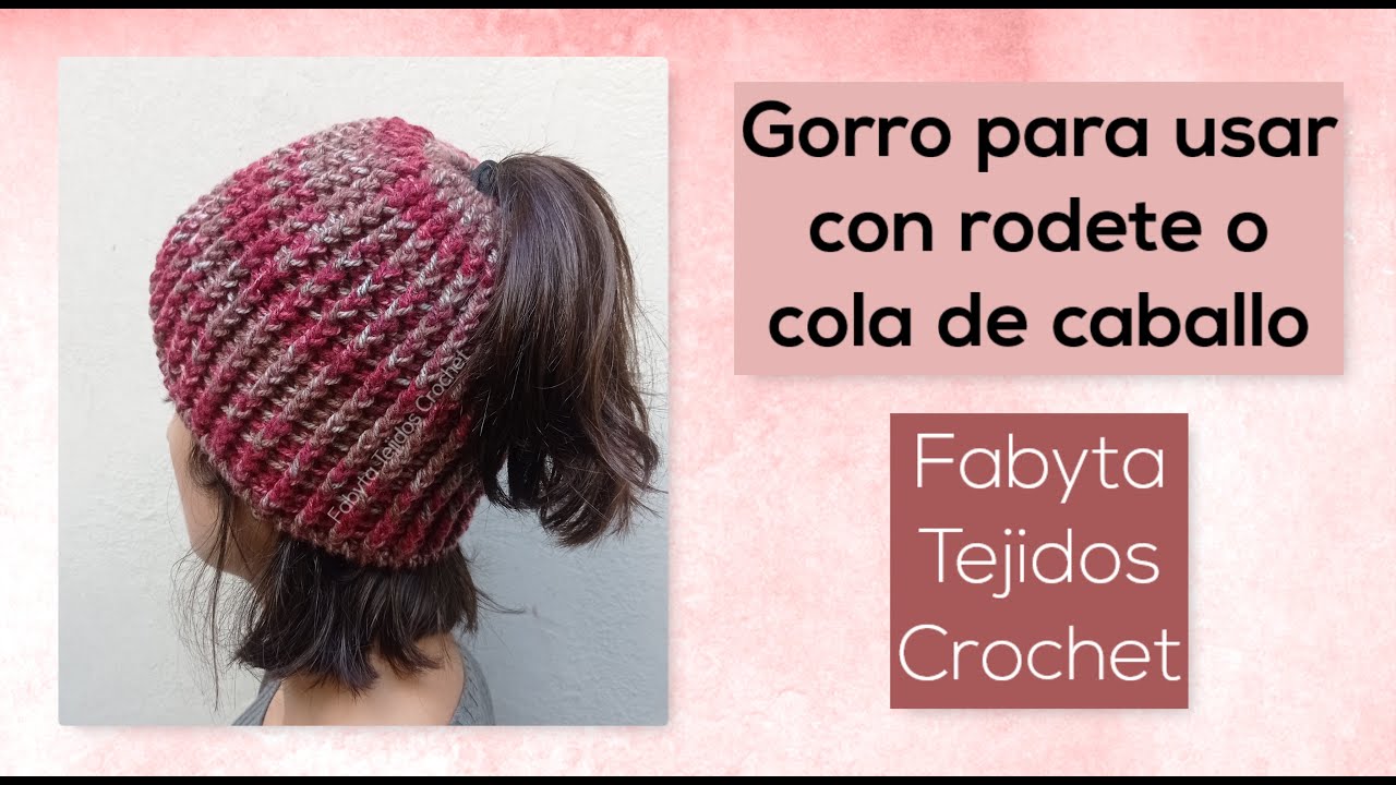 Gorro Coletero (para usar con rodete o cola de caballo) - YouTube