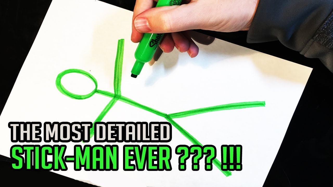 The Most Detailed STICK-Man Ever??? (Not Groot!) - YouTube