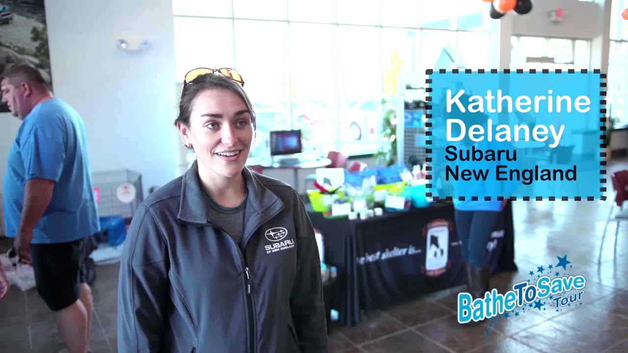 Katherine Delaney discusses Bathe To Save at Subaru of New England ...