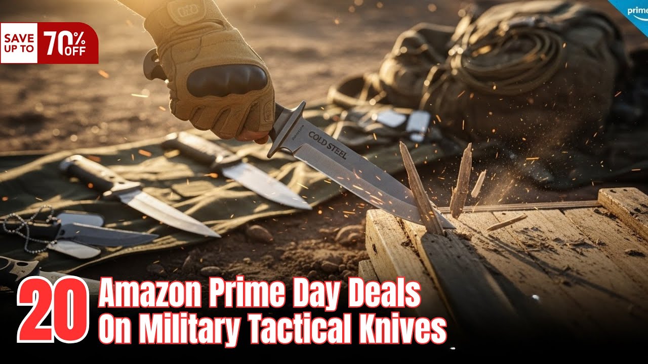 20 Best Amazon Prime Day Deals on Tactical Military Knives - YouTube