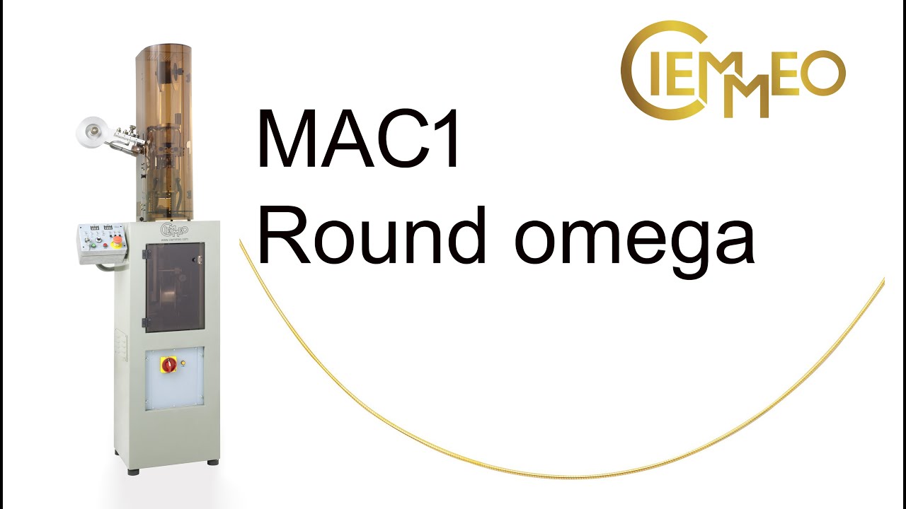 Ciemmeo MAC1 Automatic Round Omega Chain strip/wire wrapping machine ...