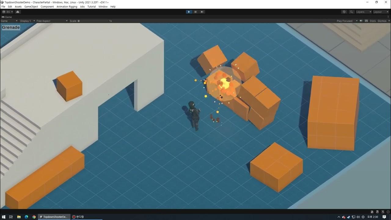 unity3d topdown + polygon arsenal + polygon heist + open fracture - YouTube