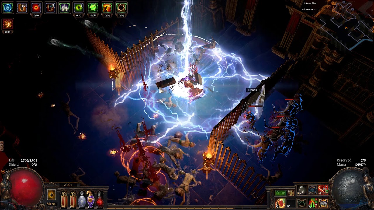 PoE boss - Poorjoy's Asylum - Hyseria - full block cleave - YouTube