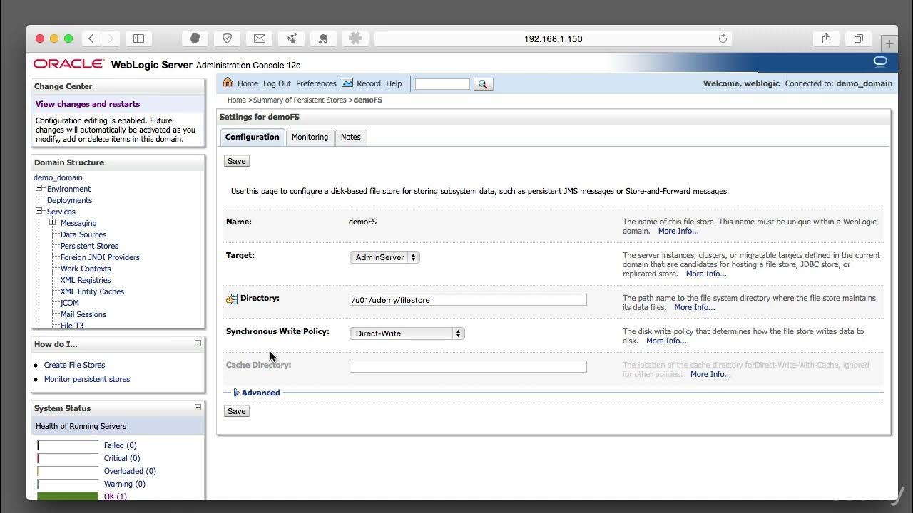 Oracle Weblogic 12c For Administrators 016 Lab 6 Jms Part 1 Youtube