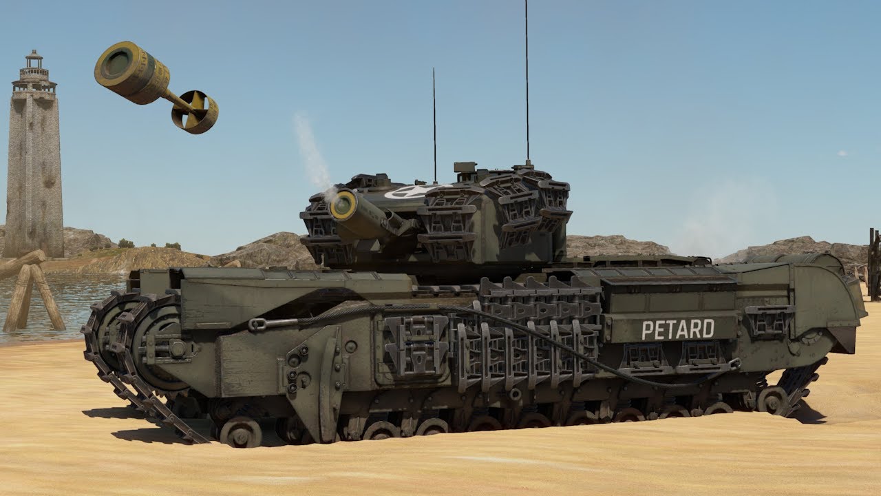 Churchill AVRE - The Point Blank Tank! 230mm Mortar! - YouTube