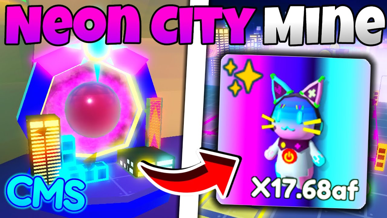 New Neon City Mine [Clicker Mining Simulator] - YouTube