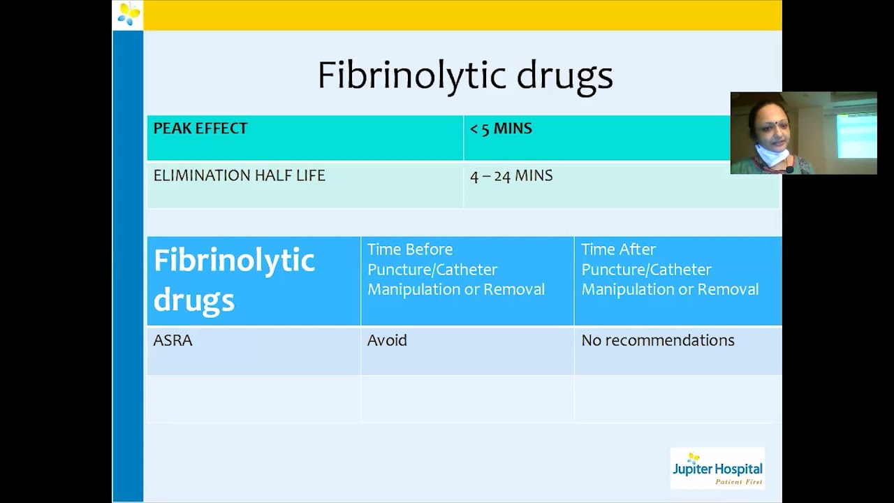 Neuraxial Anaesthesia And Anticoagulants Asra Guidelines Dr Sarika Desai Jupiter Hospital