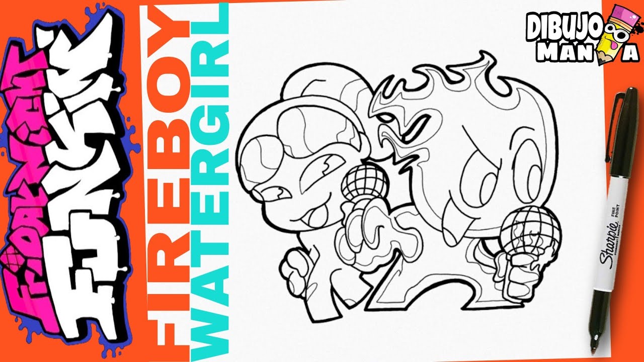 COMO DIBUJAR A FIREBOY Y WATERGIRL DE FRIDAY NIGHT FUNKIN | how to draw ...