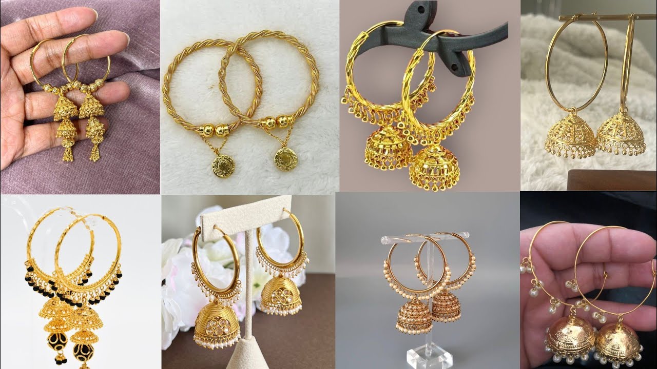 New Gold Bali Designs 2024/Latest Dailywear Gold Bali Designs/Gold ...