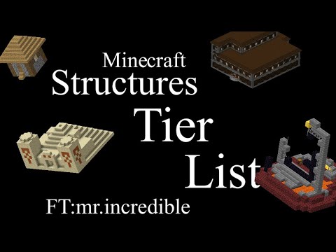 Minecraft structures tier list (ft:mr.incredible) - YouTube