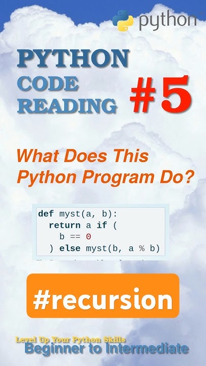 #5 #Recursion. Learn #programming with #Python sample code. #learnpython #pythonprogramming # ...
