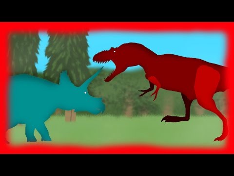 Dinosaur Pivot Battles | Triceratops vs Daspletosaurus