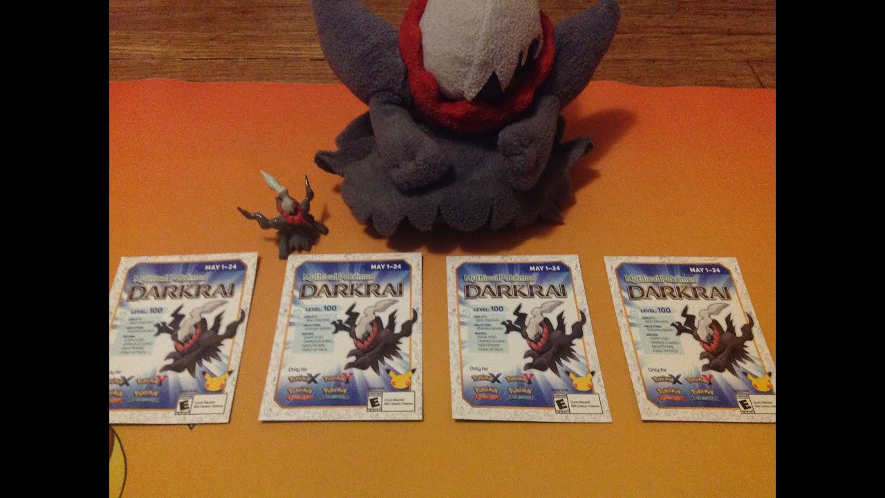 #Pokemon20 Darkrai Code Giveaway (CLOSED) - YouTube