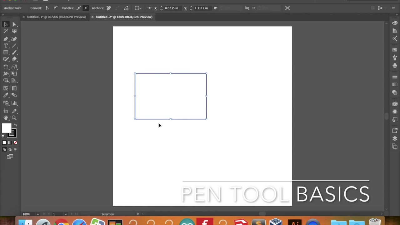 Using The Pen Tool and Tracing Images - YouTube