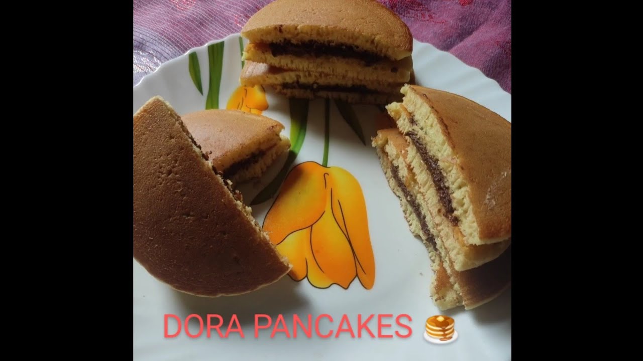 Dora Pan cake/Dorayaki/ Japanese Pan cake/ Fluffy Pancake/ Egg and Eggless Dorayaki - YouTube