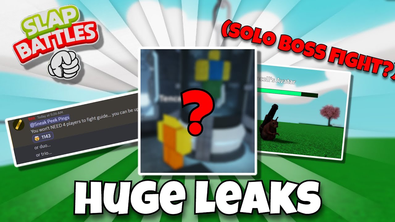SLAP BATTLES NEW GUIDE LEAKS + AVATARS? | Slap Battles Roblox! - YouTube