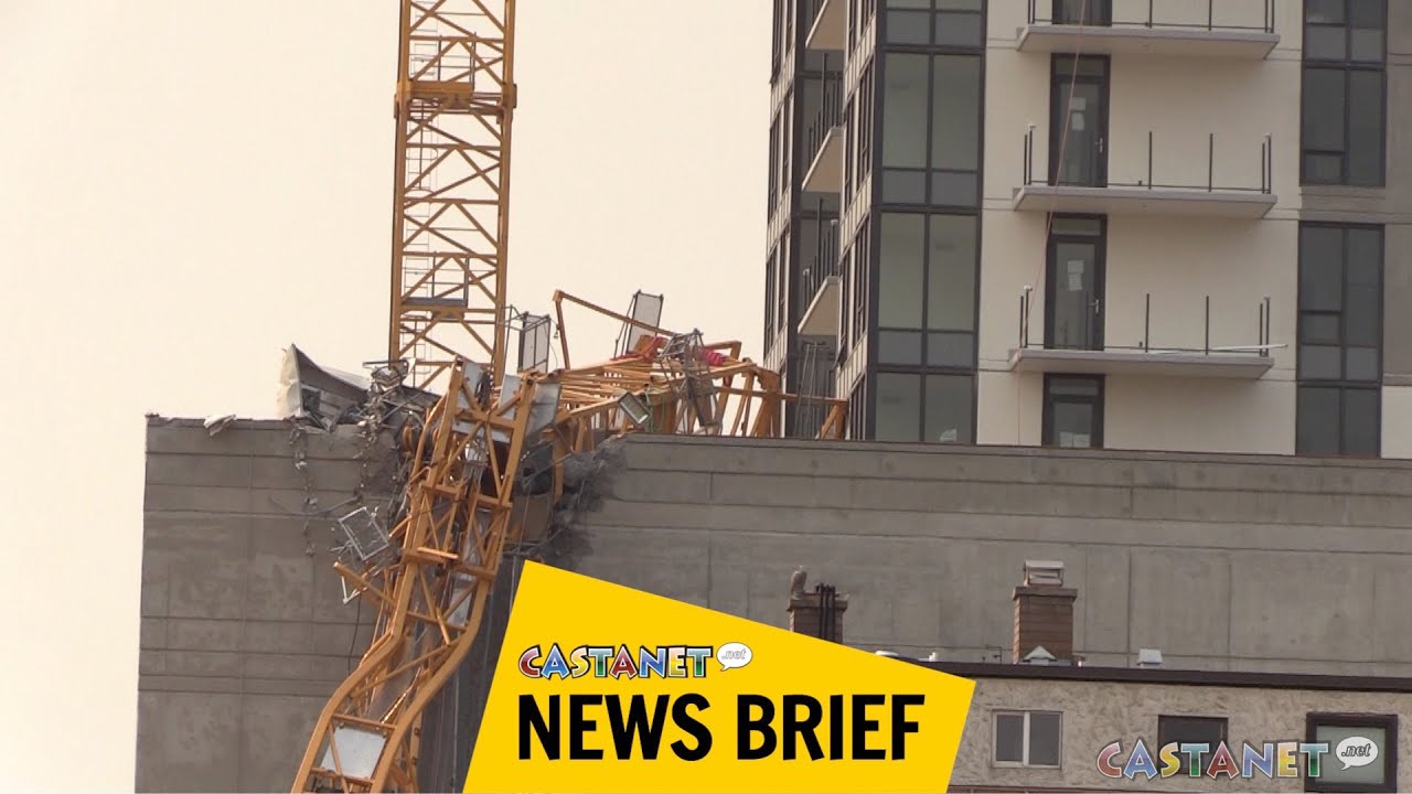 Narrowly missed by crane - YouTube