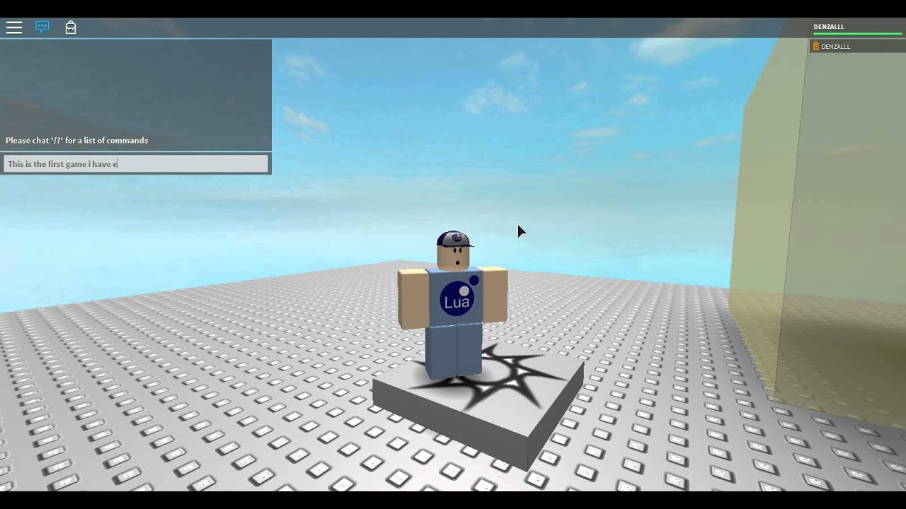 Roblox First ever scripted game!!! - YouTube