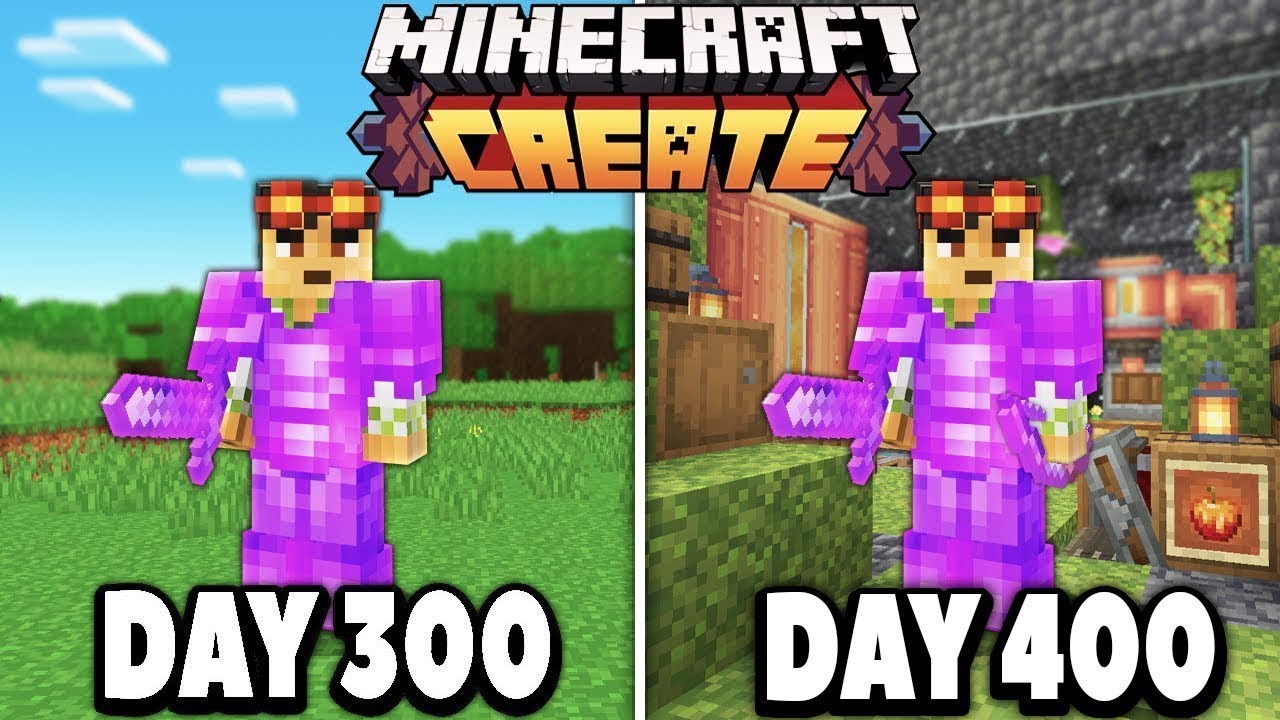 I Survived 400 Days with the Create Mod in Hardcore Minecraft! - YouTube
