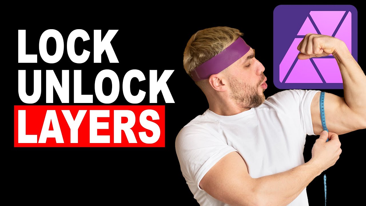 How to Unlock Lock Layers In Affinity Photo Tutorial - YouTube