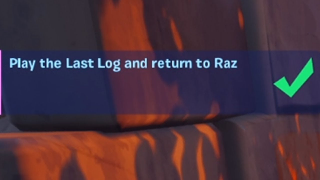PLAY THE LAST LOG AND RETURN TO RAZ CHALLENGE QUEST GUIDE | Fortnite ...