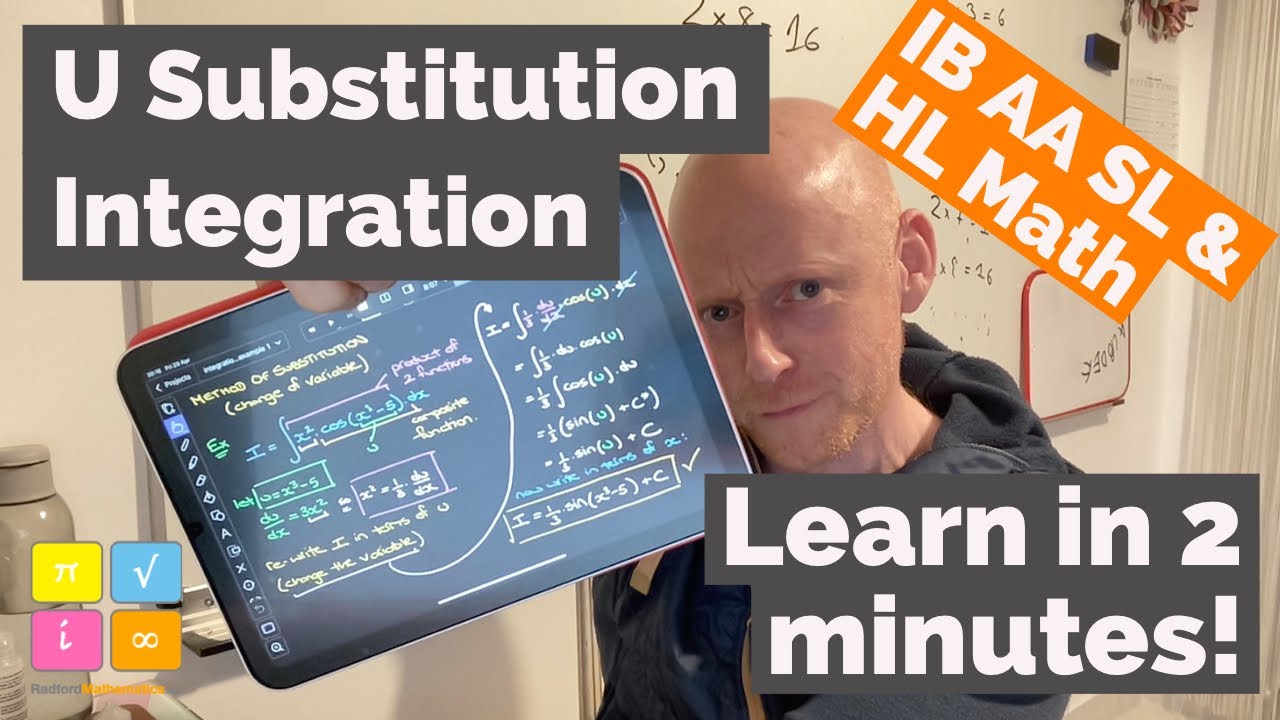 U Substitution for Integration - IB AA SL & HL Mathematics - Example 1 ...