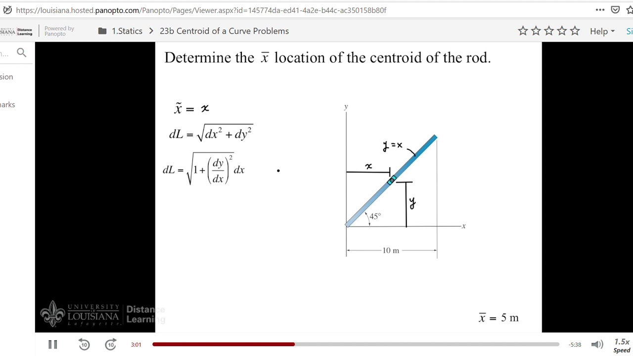 23b Centroid of a Curve Problems Mozilla Firefox 2020 10 16 12 58 03 ...