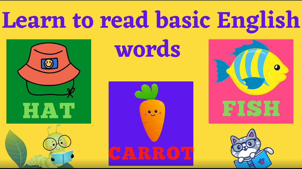 LEARN BASIC WORDS part3 | ENGLISH VOCABULARY | FIRST WORDS | READING ...