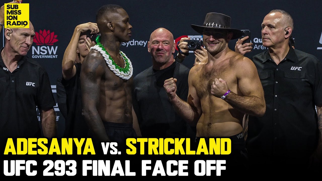 UFC 293: Israel Adesanya vs. Sean Strickland Final Face-Off - YouTube