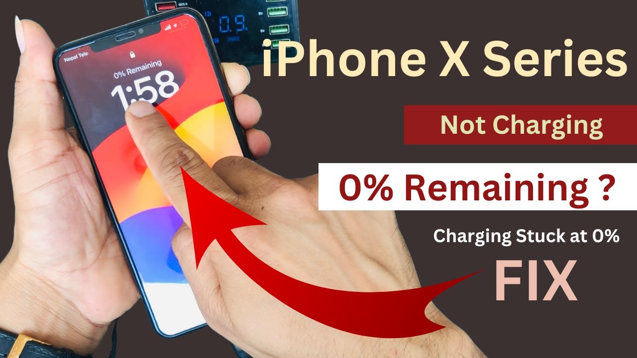 iPhone Xs Max 0% Remaining On Charging! Charging Stuck at 0% Fix ...