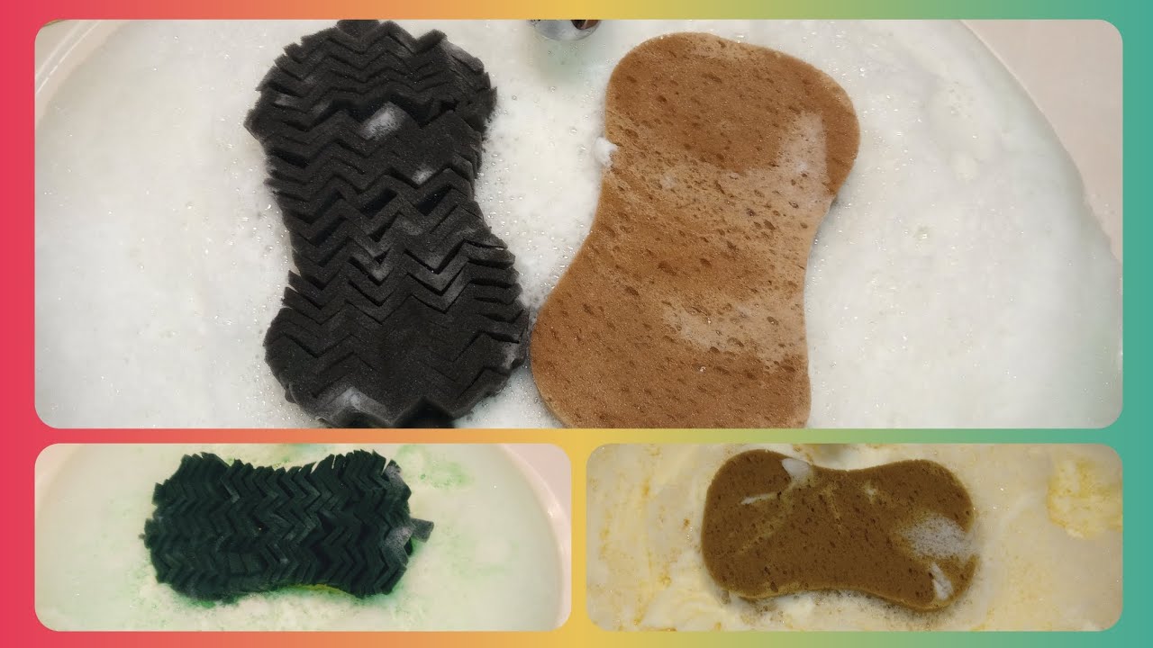 ASMR Sponge Squeezing +Rinse - YouTube