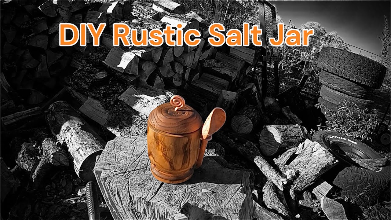 Handmade Salt Jar From Scrap Wood And Copper - YouTube