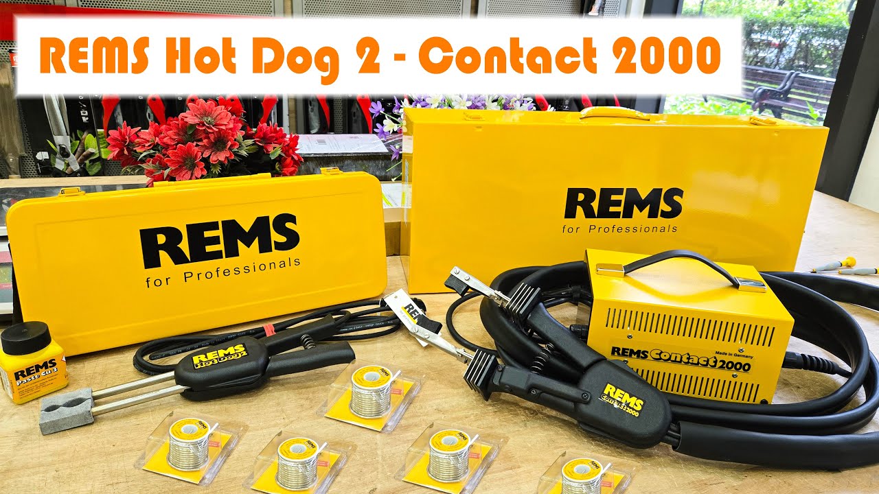 Máy hàn ống đồng Rems Hot Dog 2 vs Contact 2000 - Germany - YouTube