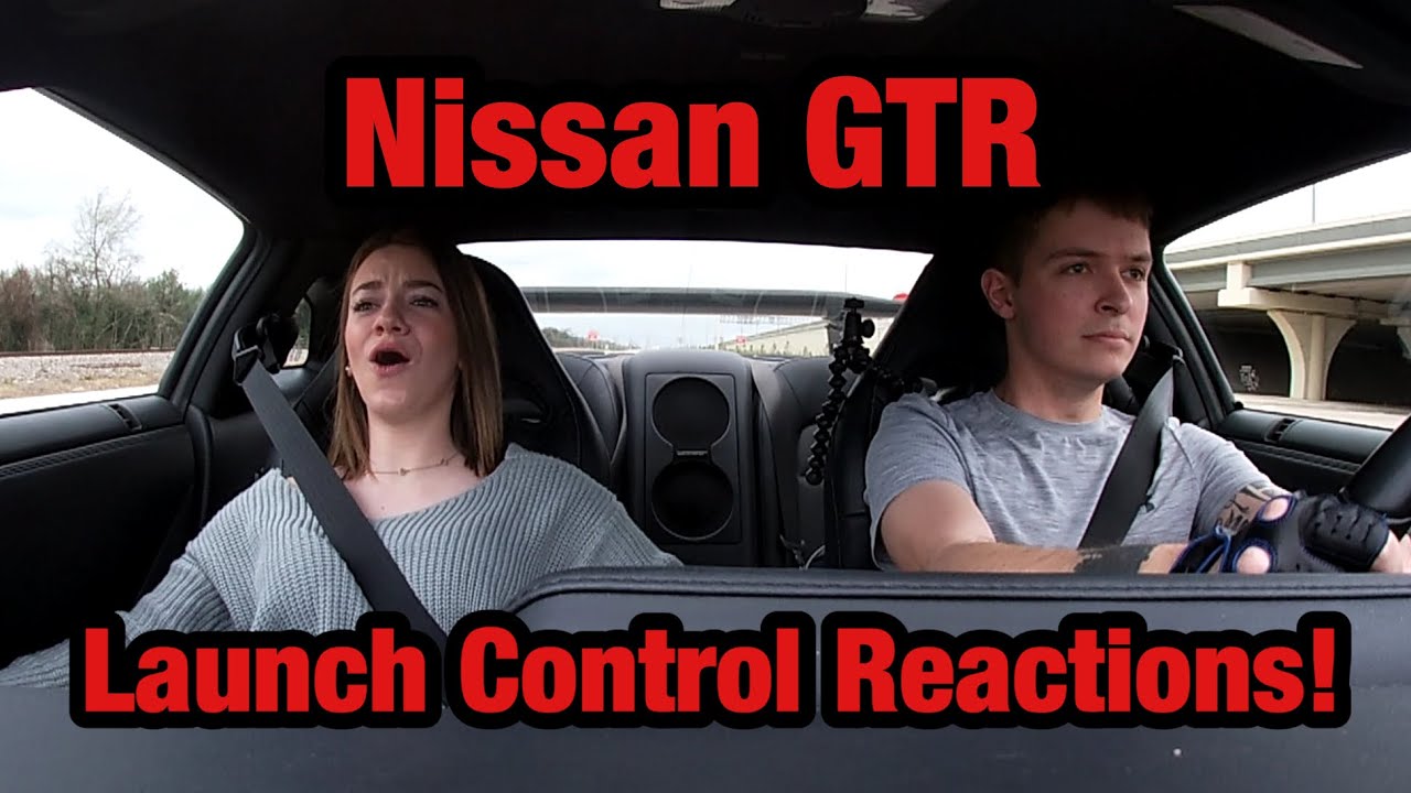 NISSAN GTR LAUNCH CONTROL AND FULL THROTTLE REACTIONS!! - YouTube