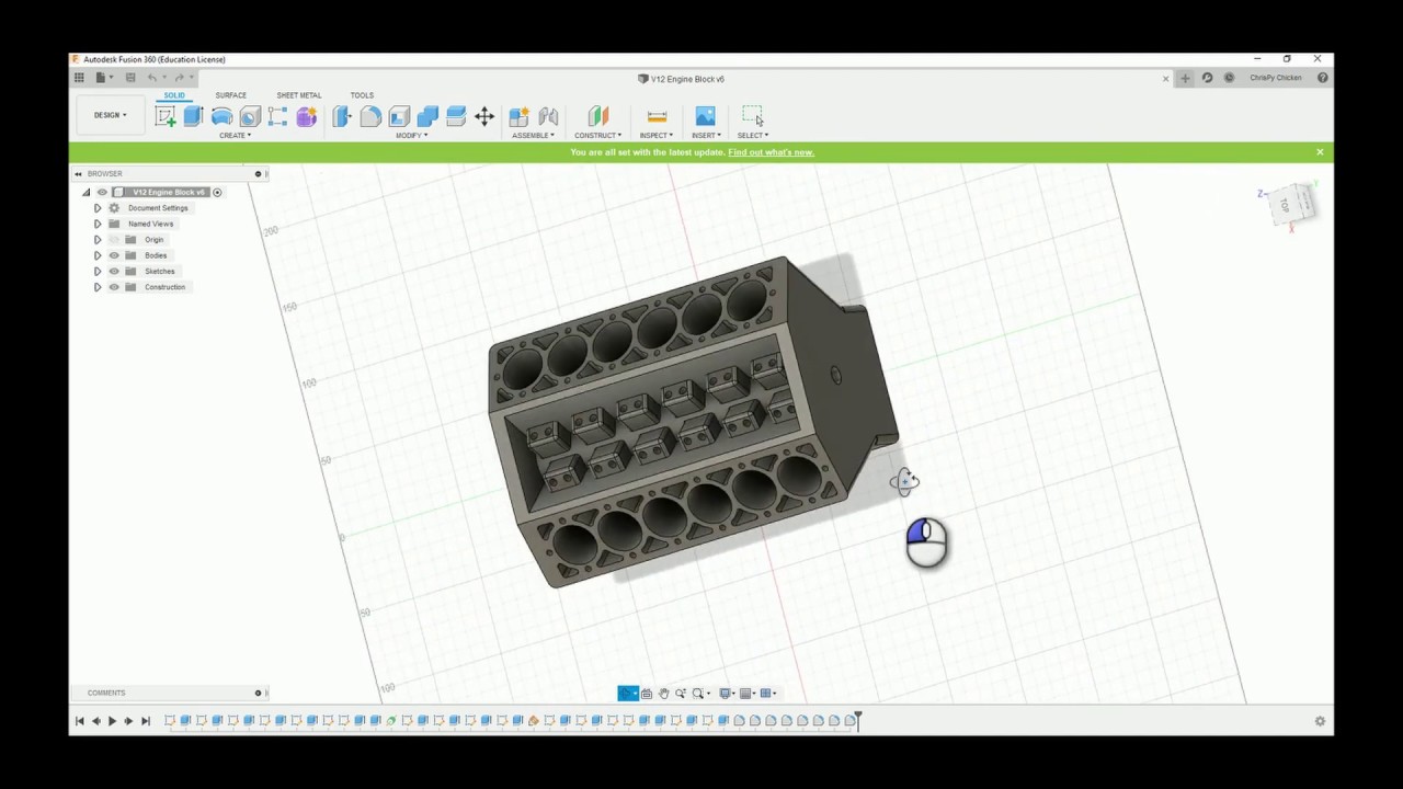 I'm designing a V12 engine in Fusion 360! - YouTube