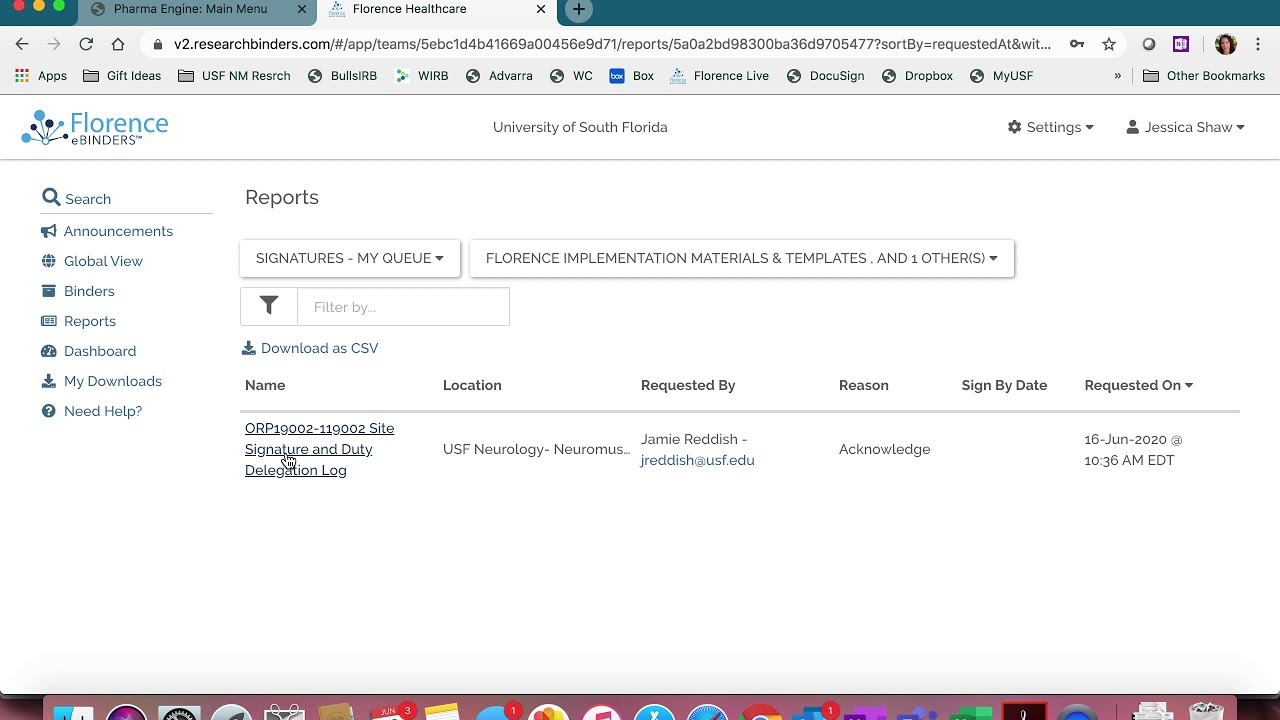 Run report for signatures and sign - YouTube