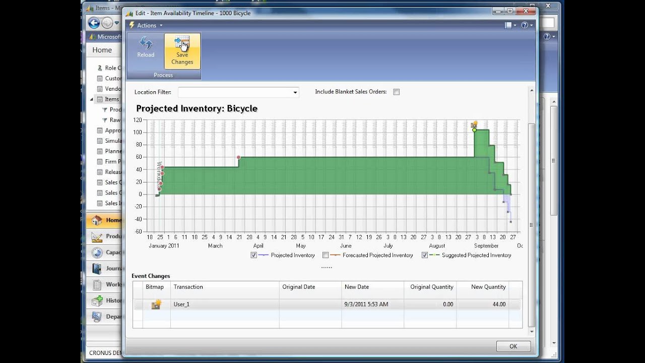 Microsoft Dynamics NAV Time Line Visualization - YouTube