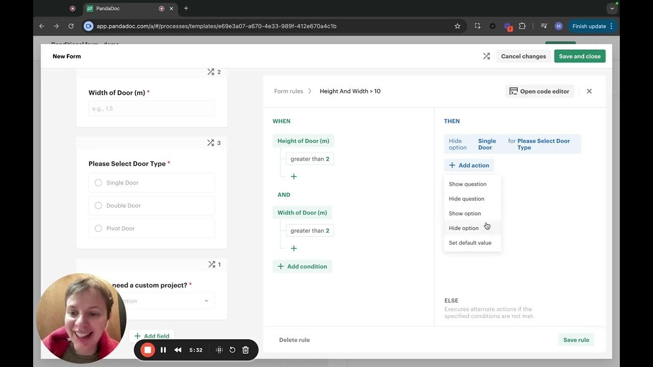 PandaDoc CPQ - Conditional Forms - YouTube
