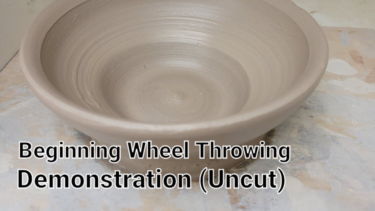 Beginning Wheel Throwing Demonstration - YouTube